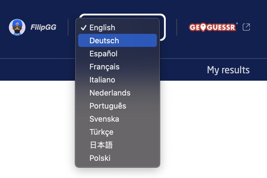 How do I change language on a Quiz? – GeoGuessr