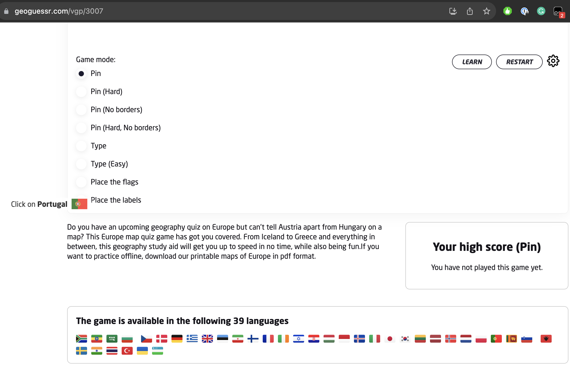 How do I change language on a Quiz? – GeoGuessr